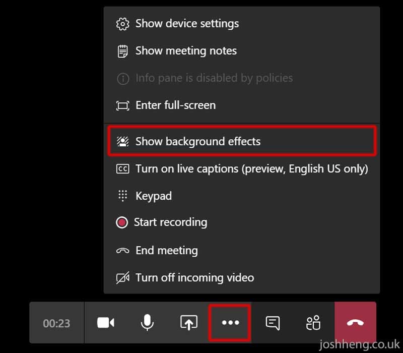 Adding Custom Backgrounds in Microsoft Teams | Josh Heng